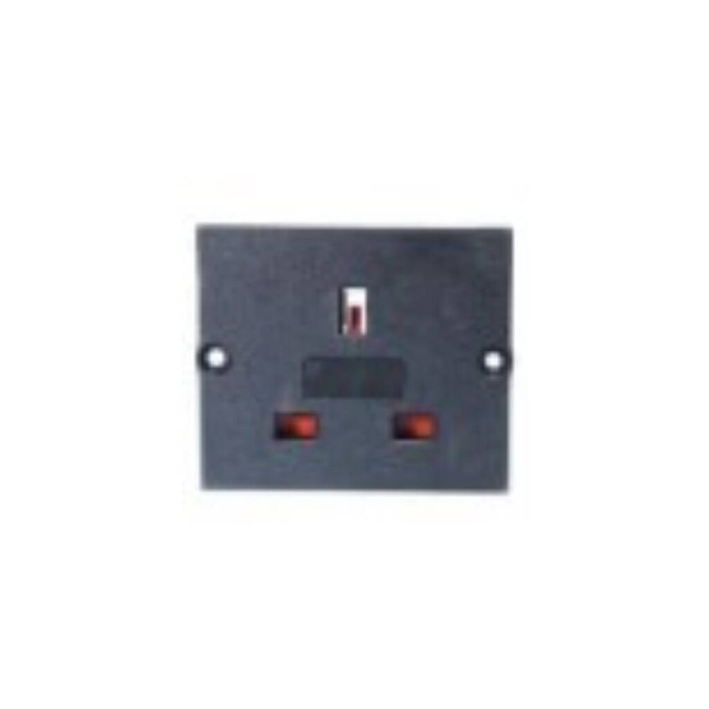 Type G Electrical Receptacle Outlet for UK 13 AMP Panel Mount Black ...